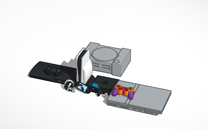 3D design PS5,PS4,PS3,PS2,PS VITA,PS1 | Tinkercad
