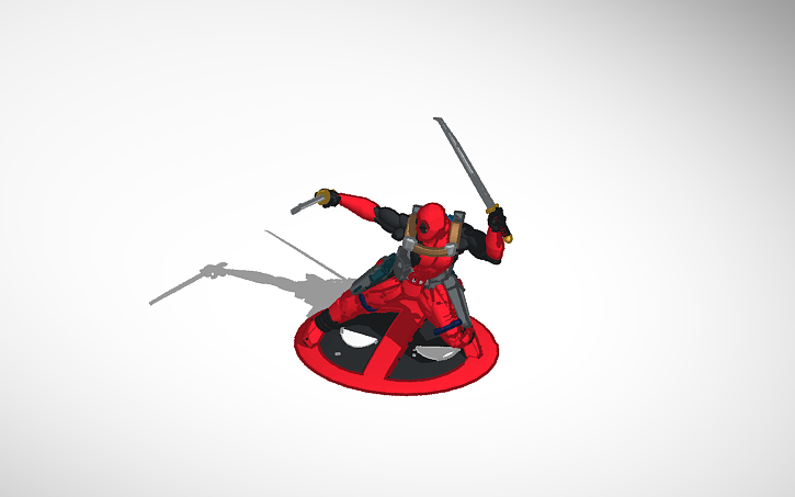3d Design Deadpool Tinkercad