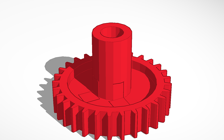 3d Design Laserjet Printer Gear Tinkercad