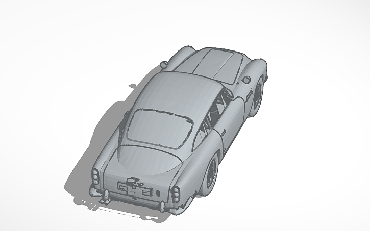 3D design Aston Martin DB5 - Tinkercad