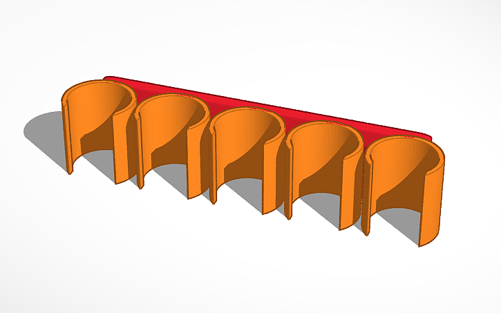 3D design 12GA Shell Clip - Tinkercad