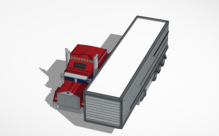 3D design semi truck - Tinkercad