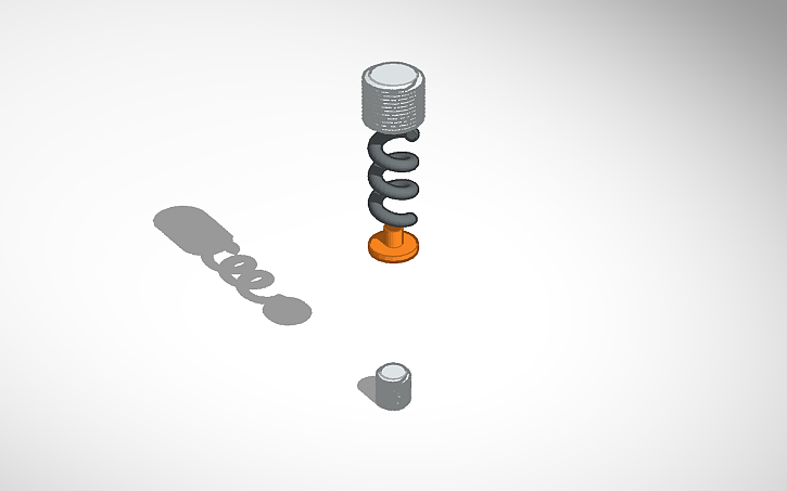 3D design adjustable pressure relief valve - Tinkercad
