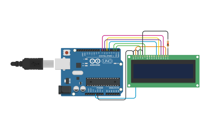 Circuit design 7สิริณัฐฐา_LCD - Tinkercad