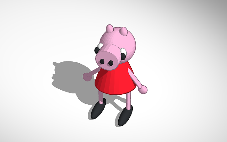 3D design Pepa Pig - Tinkercad