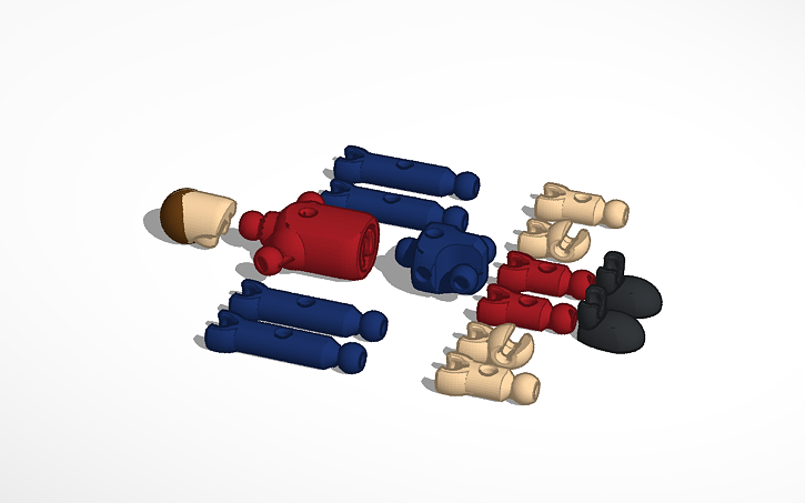 3D design An Action Figure - Tinkercad