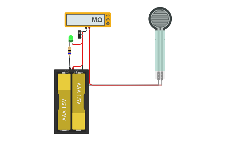 Circuit Design Force Sensor Tinkercad