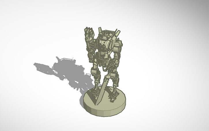 3D design Titanfall 2 Ronin Figure with Leadwall and Sword - Tinkercad