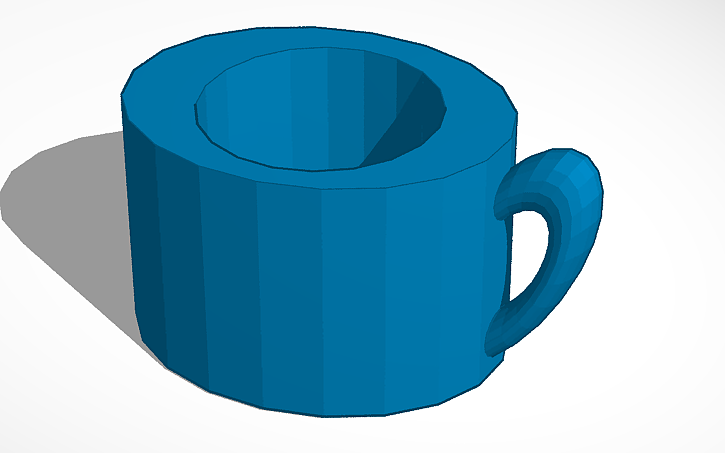 3D design coffe mug kege - Tinkercad