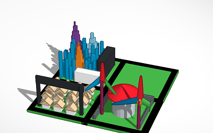 3D design Smart City! | Tinkercad