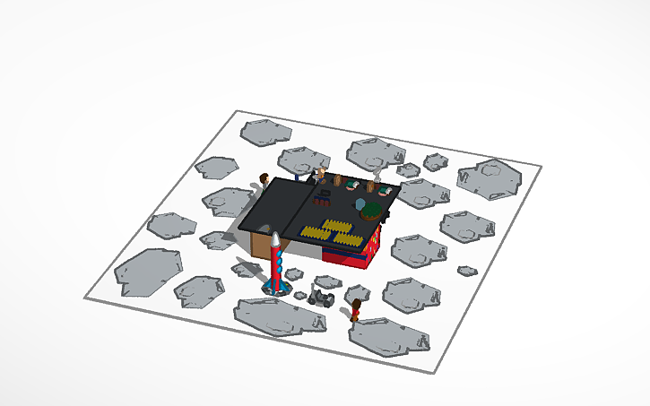3D design Moon Camp - Tinkercad