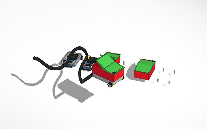 3D design MEDICAL LINE FOLLOWER BOT WITH SANITATION UV LIGHT | Tinkercad