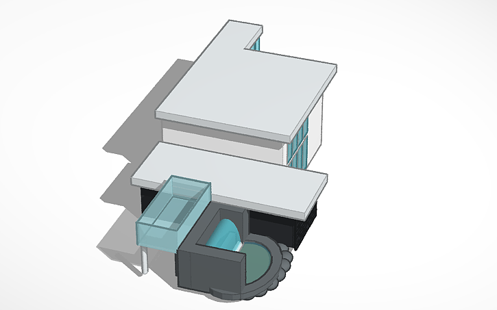 3D design Modern House - Tinkercad