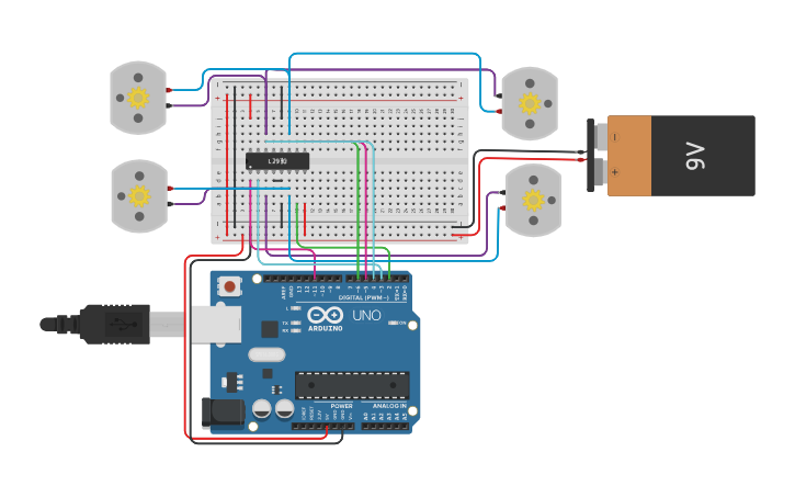 Circuit Design Лабораторная работа №3 2 задание Кравчук А И Tinkercad