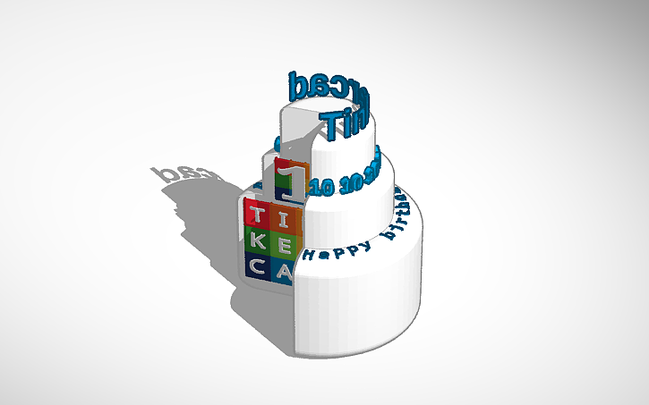 3D design Happy Birthday Tinkercad | Tinkercad