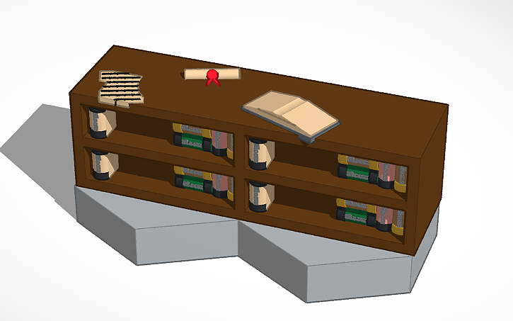 3D design GH/Obstacle/Bookcase - Tinkercad