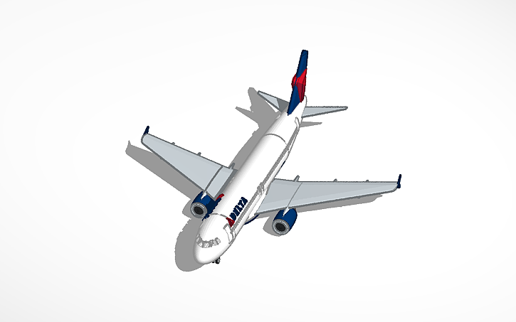 3D design Delta Airbus A320-200 | Tinkercad