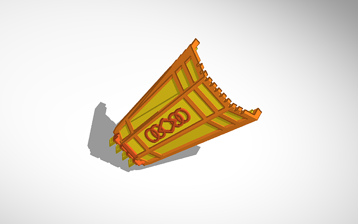 3D design Fantasy Forearm Shield - Helios Grace - Tinkercad