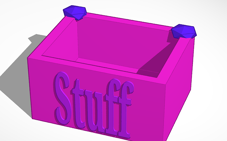 3D design Pencil box - Tinkercad