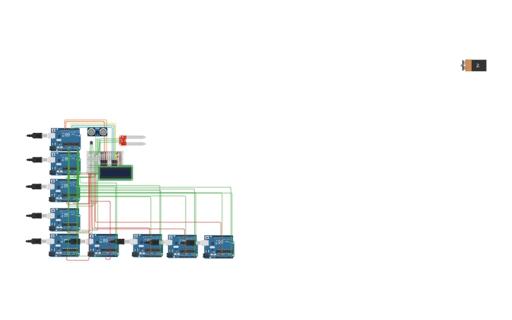 Circuit design maestro esclavo - Tinkercad
