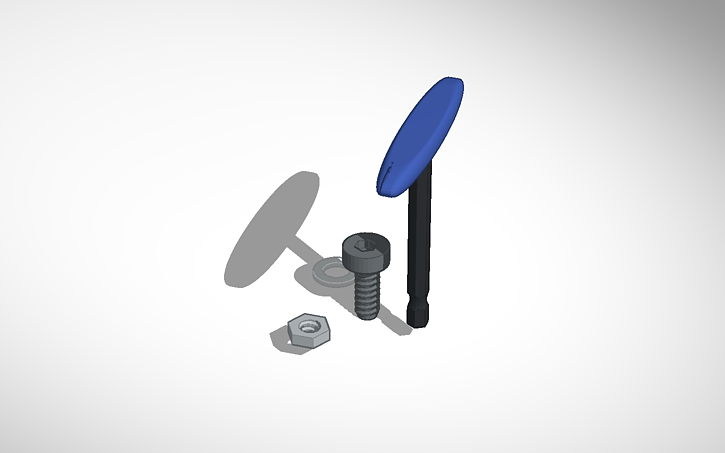3D design Screw Cap and fixings - Tinkercad