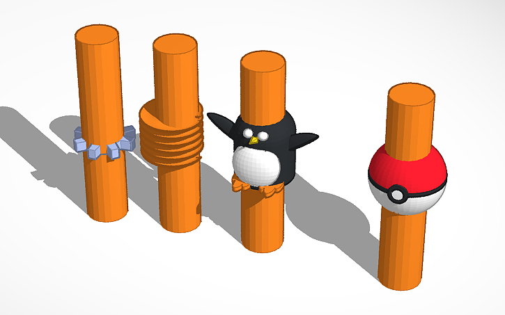 3D design Palos dibujo tiovivo - Tinkercad