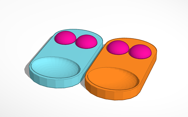 3D design 4 key rhythm game practice/playing toys | Tinkercad