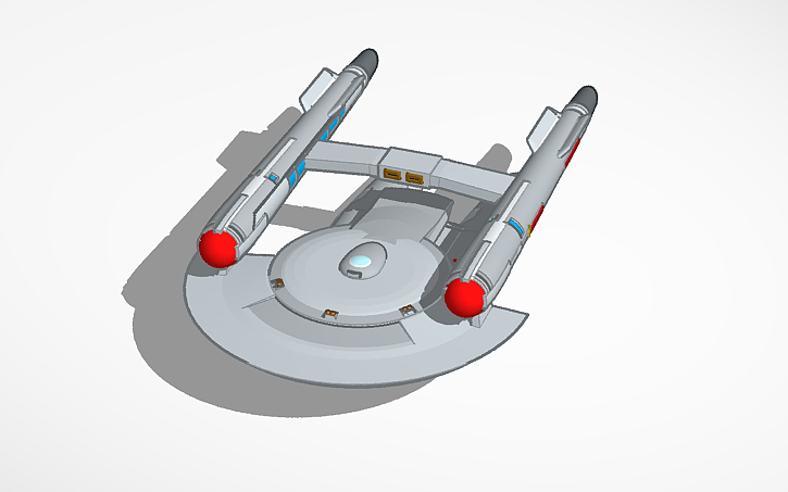3D design USS Newton (TOS and Strange New Worlds) - Tinkercad