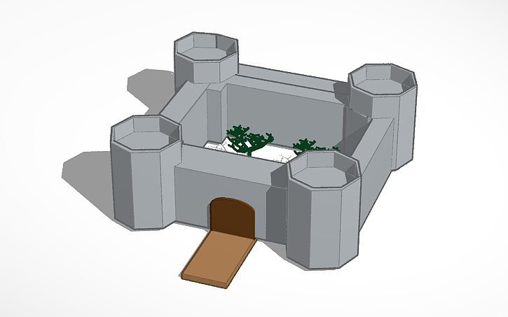 3D design castle | Tinkercad