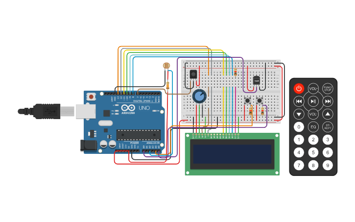 Circuit design HEALTH MONITORING SYSTEM - Tinkercad