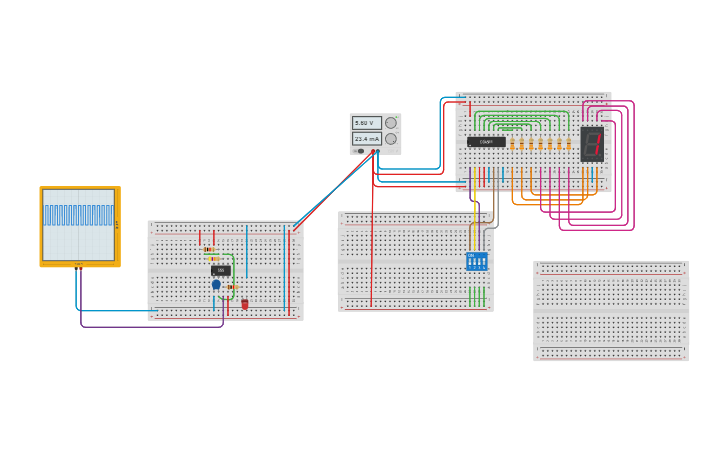 Circuit Design Bcd 7 Segment Tinkercad
