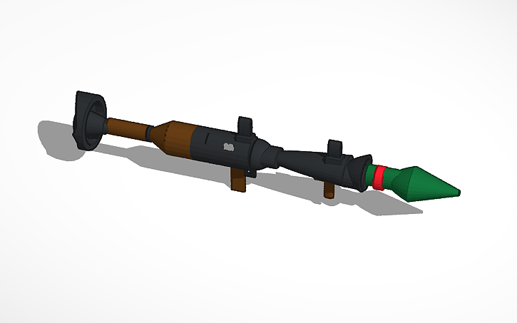 3D design ROCKET LAUNCHER - Tinkercad