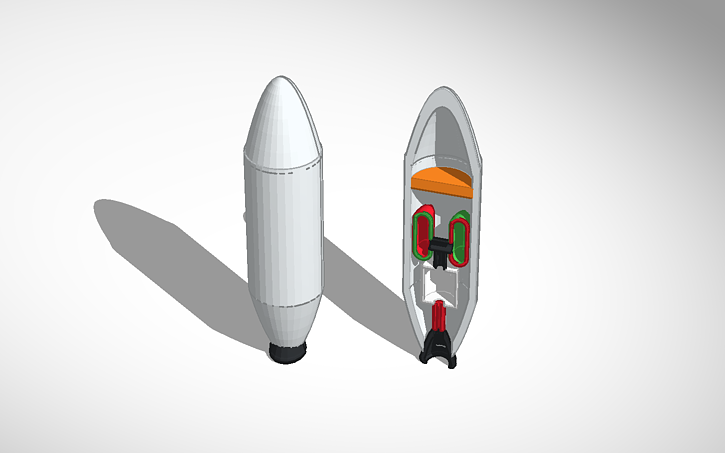 3D design rocket engine - Tinkercad