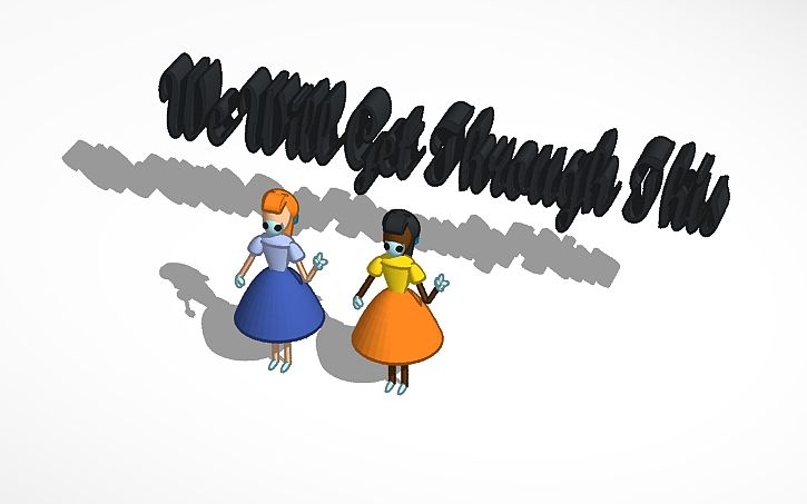 3D design Covid 19 inspiration - Tinkercad