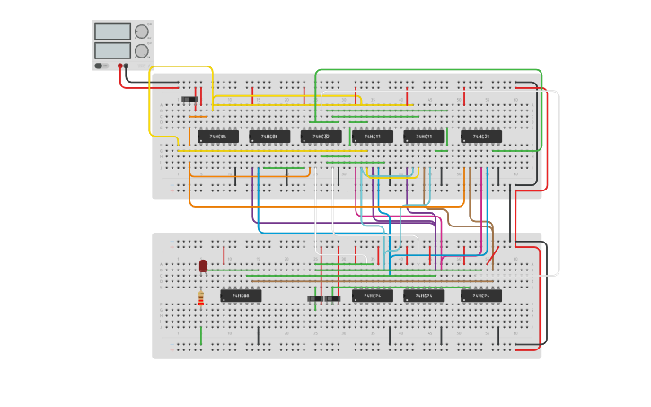 Circuit design project digital moore 100010 | Tinkercad