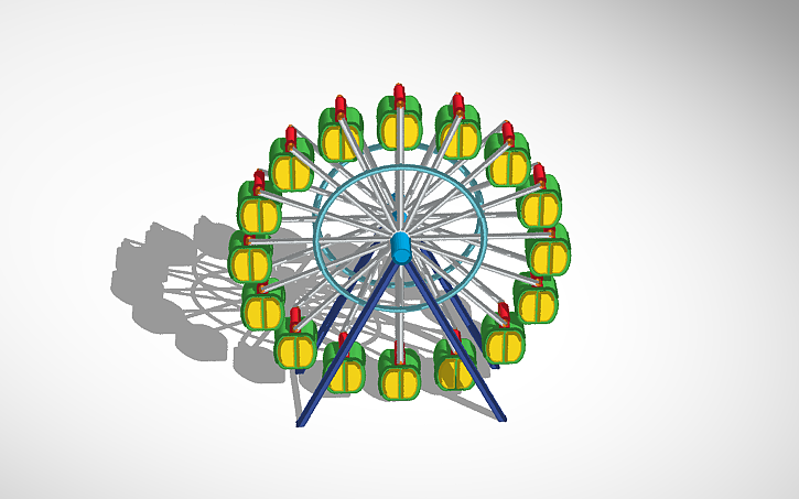 3D design FERRIS WHEEL - Tinkercad