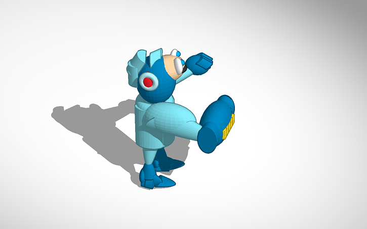 3D design mega man - Tinkercad