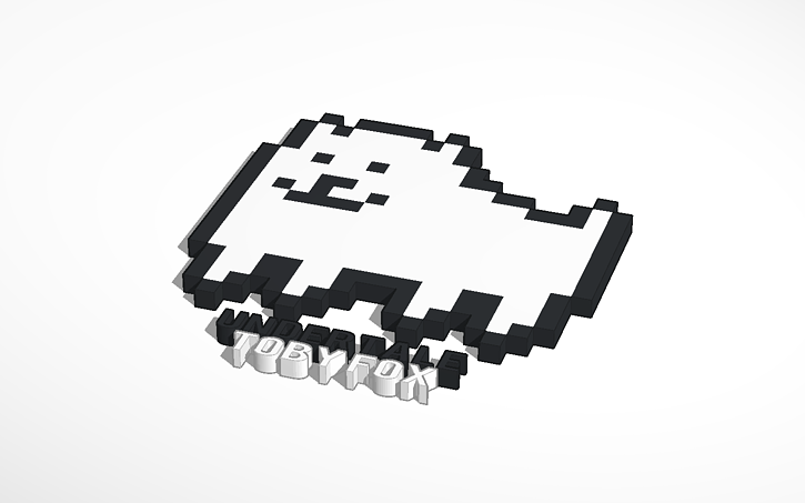 3D design undertale toby fox?[토비폭스?] | Tinkercad