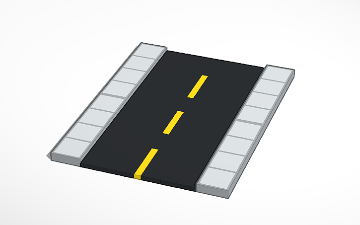 3D design Road - Tinkercad