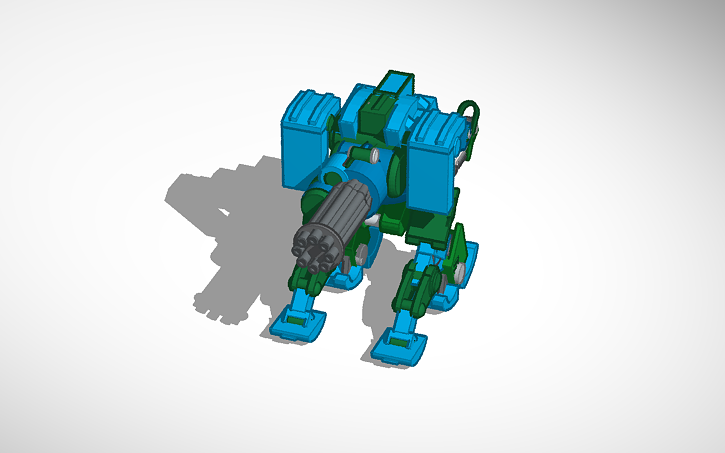 3D design Overwatch Bastion Machine Gun Mode from tardis101 | Tinkercad