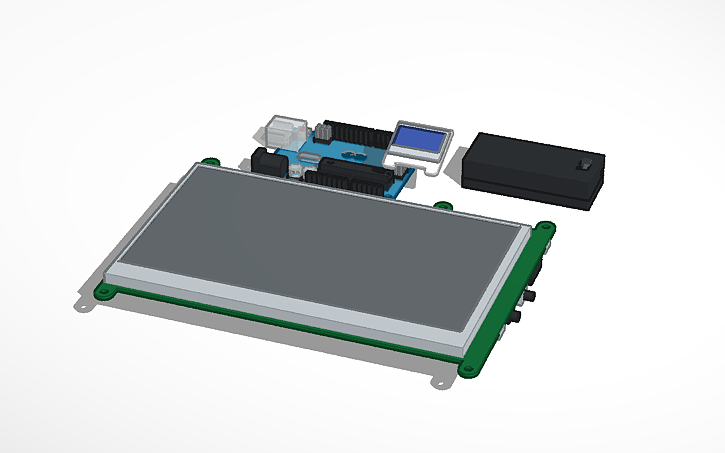 3D design vektotekno lcd ekran - Tinkercad