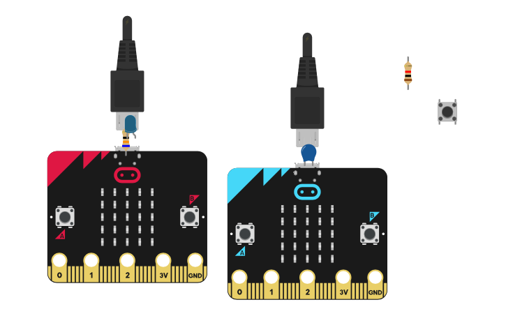 Circuit design Copy of micro:bit animation challenge - Tinkercad