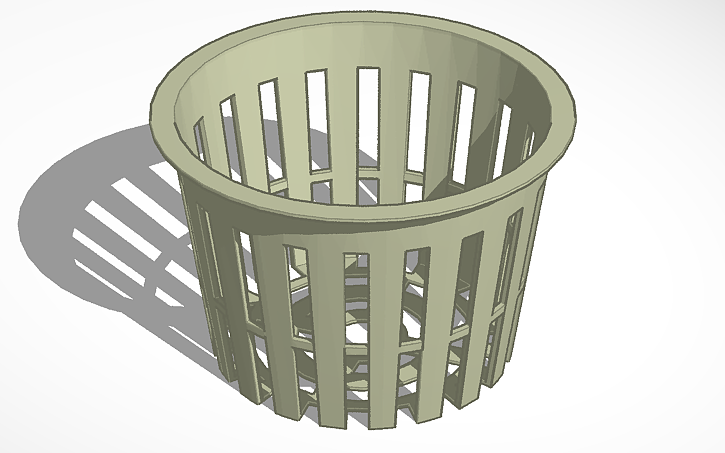 3D design 6" net pot | Tinkercad