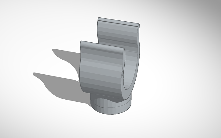 3D design 20mm Bullet Camera Holder Part 1 - Tinkercad