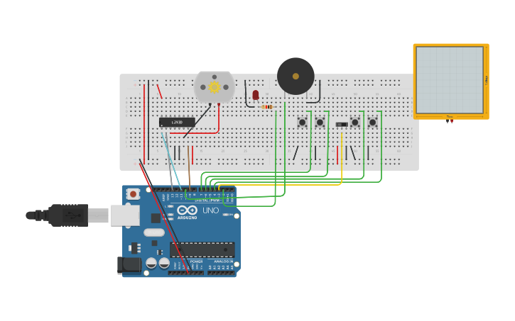 Circuit design 5I-L293D avanzato | Tinkercad