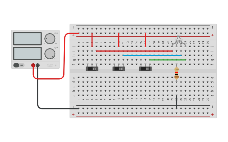 Circuit design led - Tinkercad