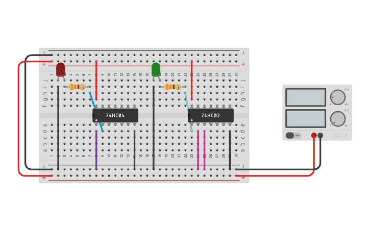 Circuit Design Logic Design Lab 2 Tinkercad