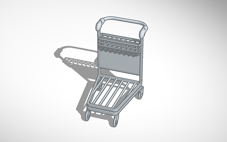 3D design Airport-Trolley - Tinkercad