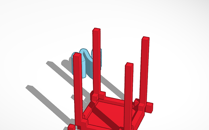 3D design 5ft 1" stand D&D | Tinkercad