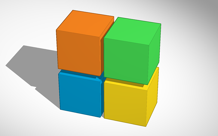 3D design Microsoft Logo - Tinkercad